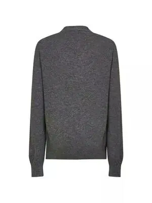 Play Comme Des Garcon Heart-appliqué Cardigan - Grey