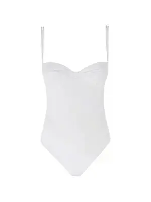 Federica Tosi Underwired Sweetheart Swimsuit - White