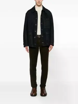 Incotex Buttoned Slim Leg Trousers
