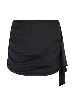Federica Tosi Ruched Detail Skirt - Black