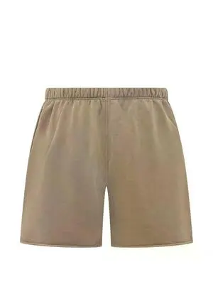 GALLERY DEPT. Logo Print Raw Edge Shorts