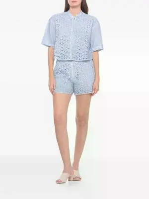 120% Lino Broderie Anglaise Linen Shirt