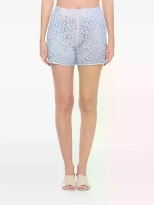 120% Lino Floral Broderie Anglaise Shorts