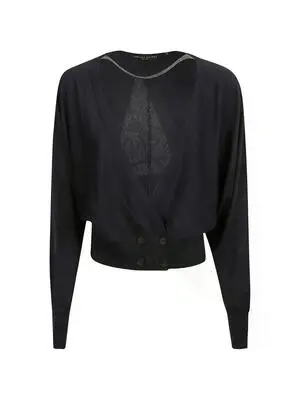 Fabiana Filippi Button V-neck Cardigan