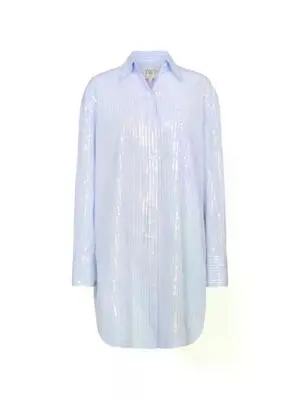 TWP Striped Dress Shirt - Blue