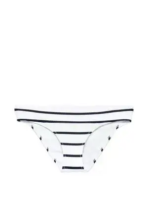 Heidi Klein Honeycomb Stripe Bikini Bottoms - White