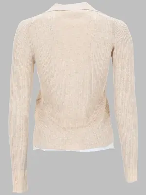 Maison Kitsuné Cardigan With Lapel Neck And Logo Detail