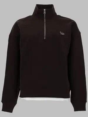 Maison Kitsuné Baby Fox" Zip-up Sweatshirt - Brown