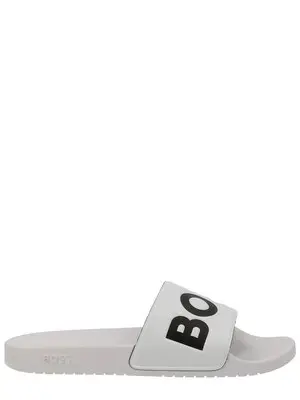 BOSS Aryeh" Slide Sandals - White