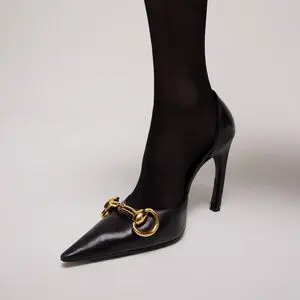Gucci Boulevard Leather Horsebit Pumps