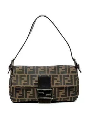 Fendi Zucca Baguette Shoulder Bag - Brown