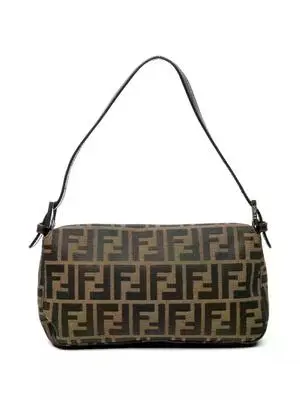 Fendi Zucca Baguette Shoulder Bag - Brown
