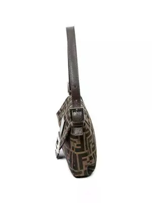 Fendi Zucca Baguette Shoulder Bag - Brown