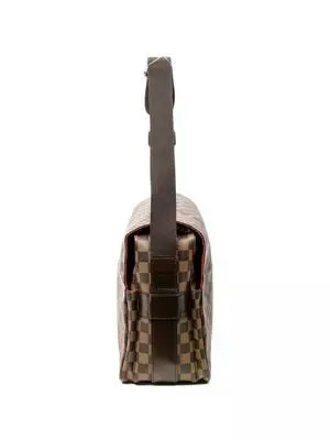 LOUIS VUITTON Damier Ebene Naviglio Messenger Bag - Brown