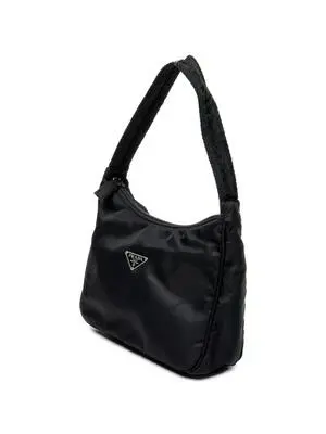 Prada Logo Plaque Top Handle Bag