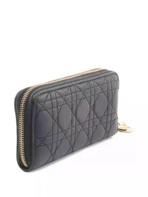 Dior 2000s Lady Cannage Wallet - Black
