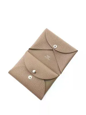 Hermès 2024 Calviduo Coin Purse - Neutrals