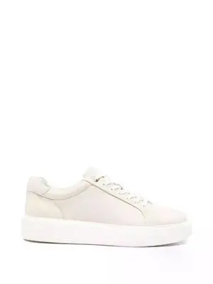 SERGIO MORETTI FIRENZE Pebbled Leather Lace-up Sneakers