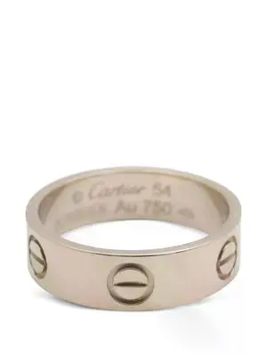 Cartier 18kt White Gold Love Ring - Silver