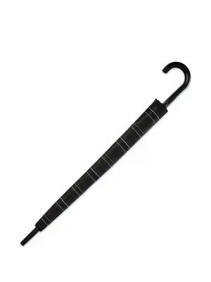 BOSS Check-pattern Curved-handle Umbrella - Black