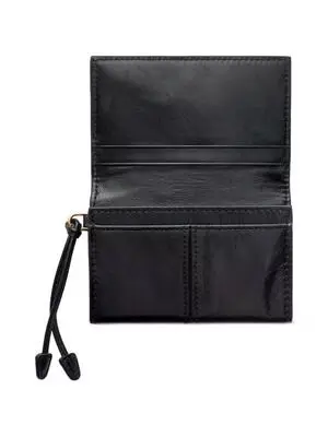 Prada Leather Card Holder With Flap
