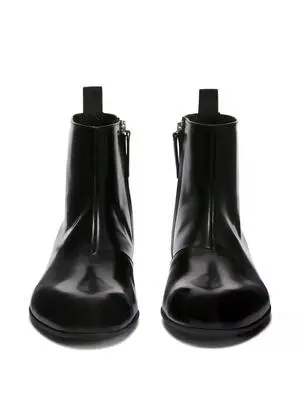 JIL SANDER Leather Ankle Boots