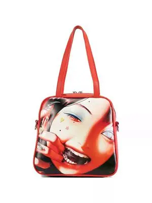 YUMIN HA Graphic Print Doll Bag Shoulder Bag