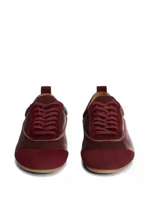 JIL SANDER Velvet Sneakers - Red