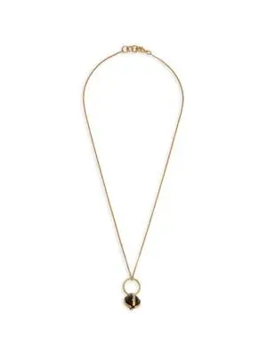 JIL SANDER Onyx Pendant Necklace - Black