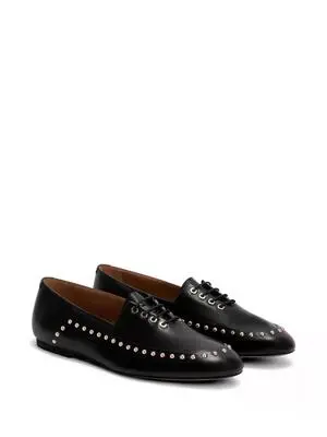 JIL SANDER Stud-embellished Ballet Flats