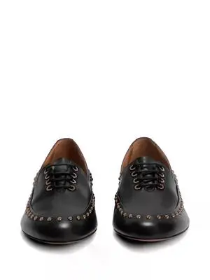 JIL SANDER Stud-embellished Ballet Flats