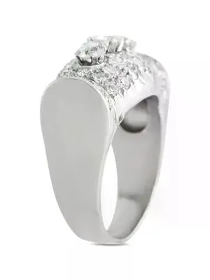 LB EXCLUSIVE 1.58 Carat Diamond Ring In 18k White Gold - Silver