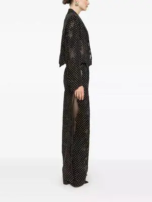 NISSA Embellished Lace Palazzo Pants