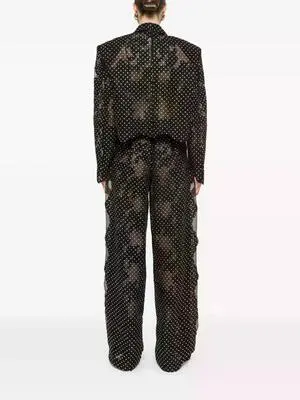 NISSA Embellished Lace Palazzo Pants