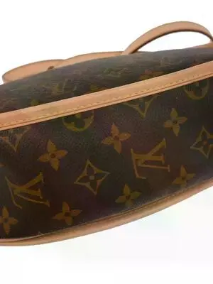 LOUIS VUITTON Monogram Canvas Shoulder Bag - Brown