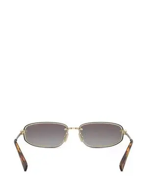 Miu Miu Rimless Geometric Sunglasses