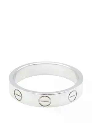 Cartier 18k White Gold Love Ring - Silver