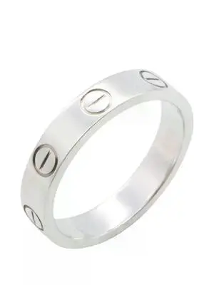 Cartier 18k White Gold Love Ring - Silver