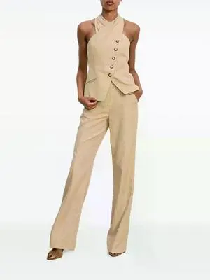 Veronica Beard Asymmetric Halterneck Top