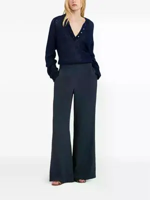 Momoni Marajo Floral-jacquard Wide Leg Trousers