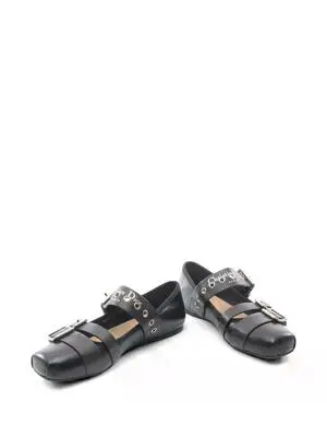 Dior Punk Buckled Ballet Flats