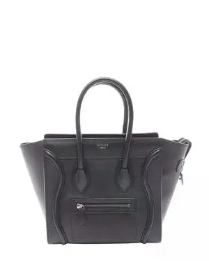 Celine Micro Luggage Tote Bag - Black