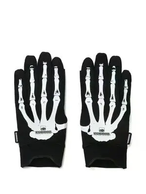 NEIGHBORHOOD Skeleton Print Gloves