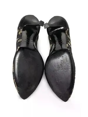 SERGIO ROSSI 105mm Laced Heeled Pumps
