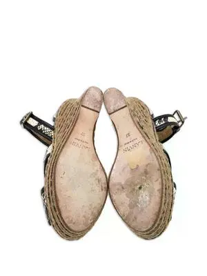 LANVIN 115mm Leather Heeled Sandals
