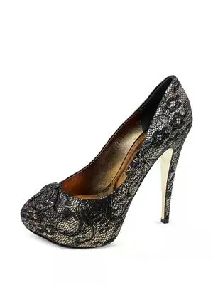 GINA Platform Heeled Pumps