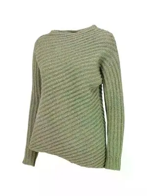 MAISON MARGIELA Ribbed Knit Asymmetric Sweater