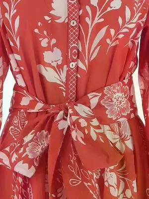 PEP'S Floral Print Ruffled Midi Dress