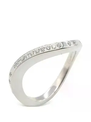 Cartier 18k White Gold Diamond Ring - Silver