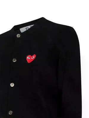 Play Comme Des Garcon Cardigan With Heart Patch